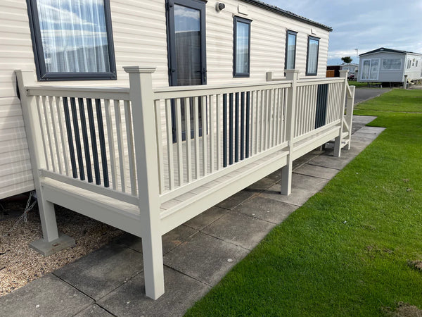 18' x 6' End or Side Patio with Steps & Gate | Deck Supermarket – Deck ...