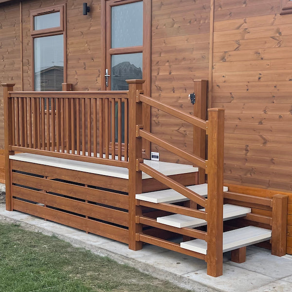 8' x 3' Entry Platform with Steps | Deck Supermarket – Deck Supermarket
