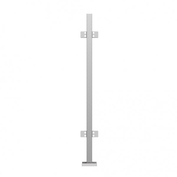 40mm Sq. Post Welded Base, Cover, Clamps & Top Cap, 1100mm High 316L ...